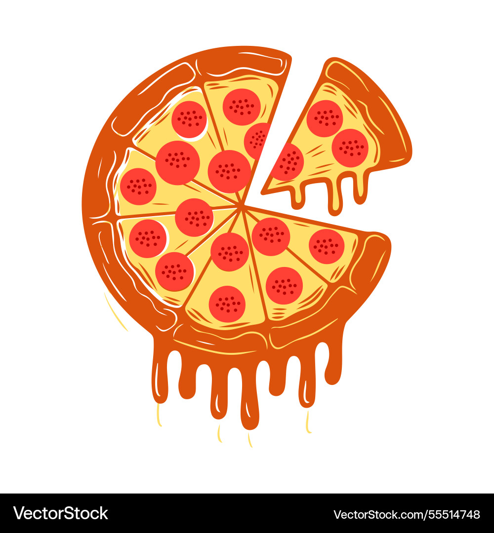 Pizza Royalty Free Vector Image - VectorStock