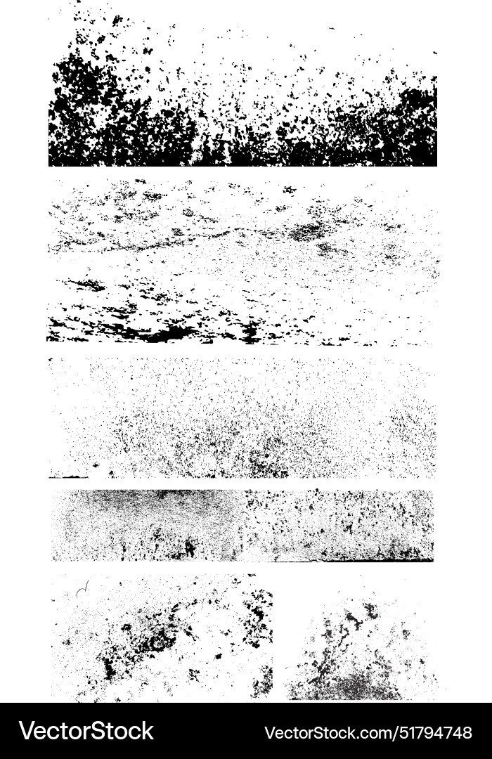 Set of particle textures Royalty Free Vector Image