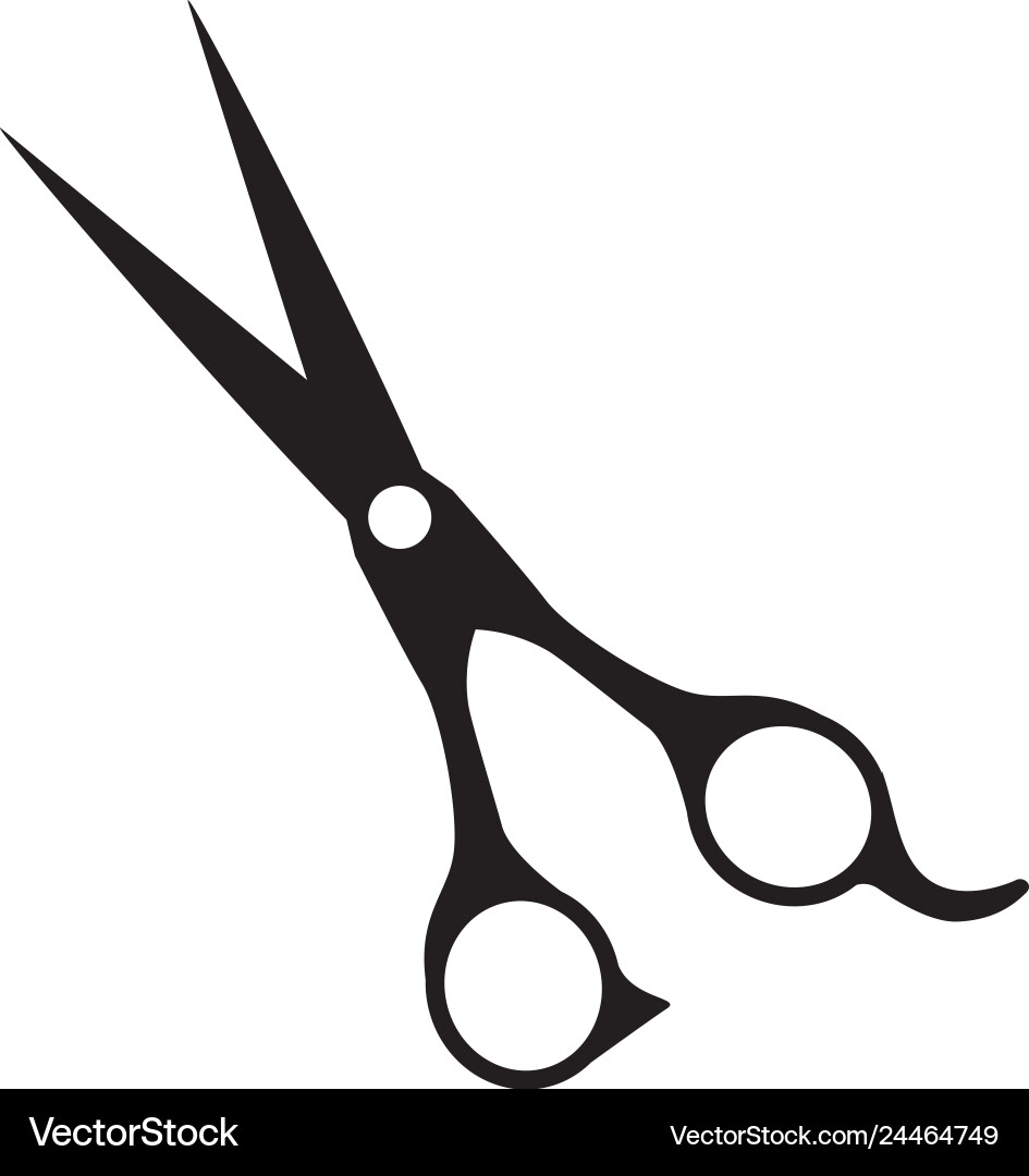 Barber shop scissors icon Royalty Free Vector Image
