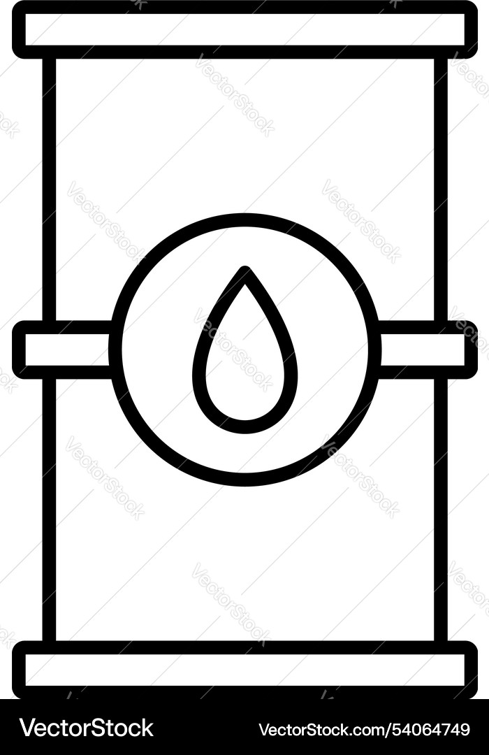 Barrel line icon design Royalty Free Vector Image