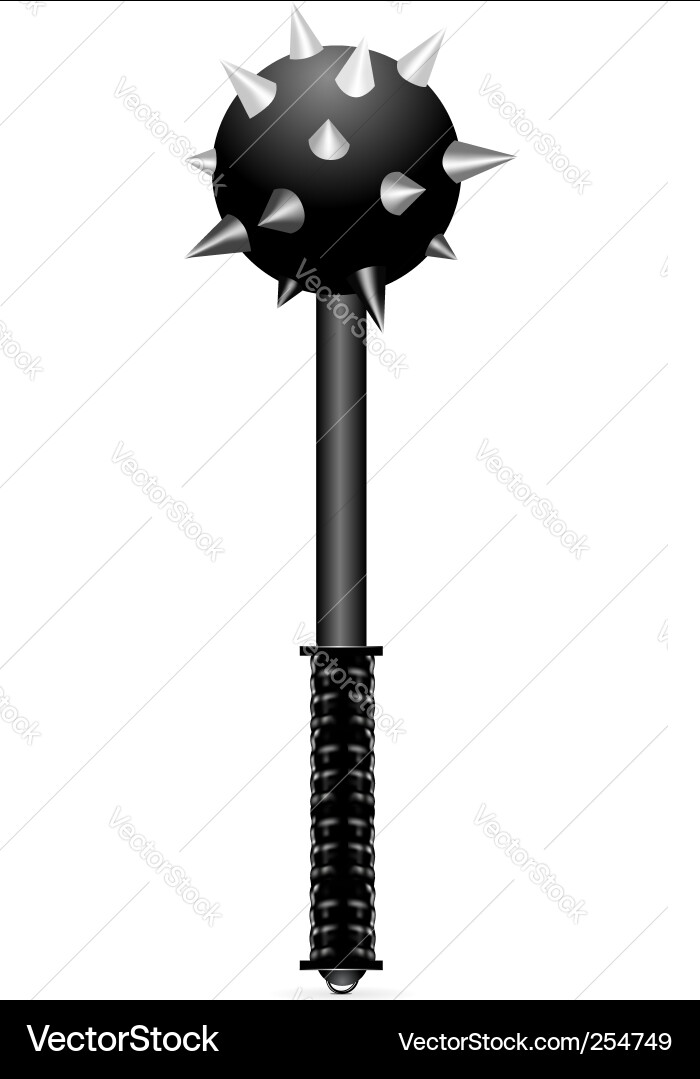 Mace Royalty Free Vector Image - VectorStock