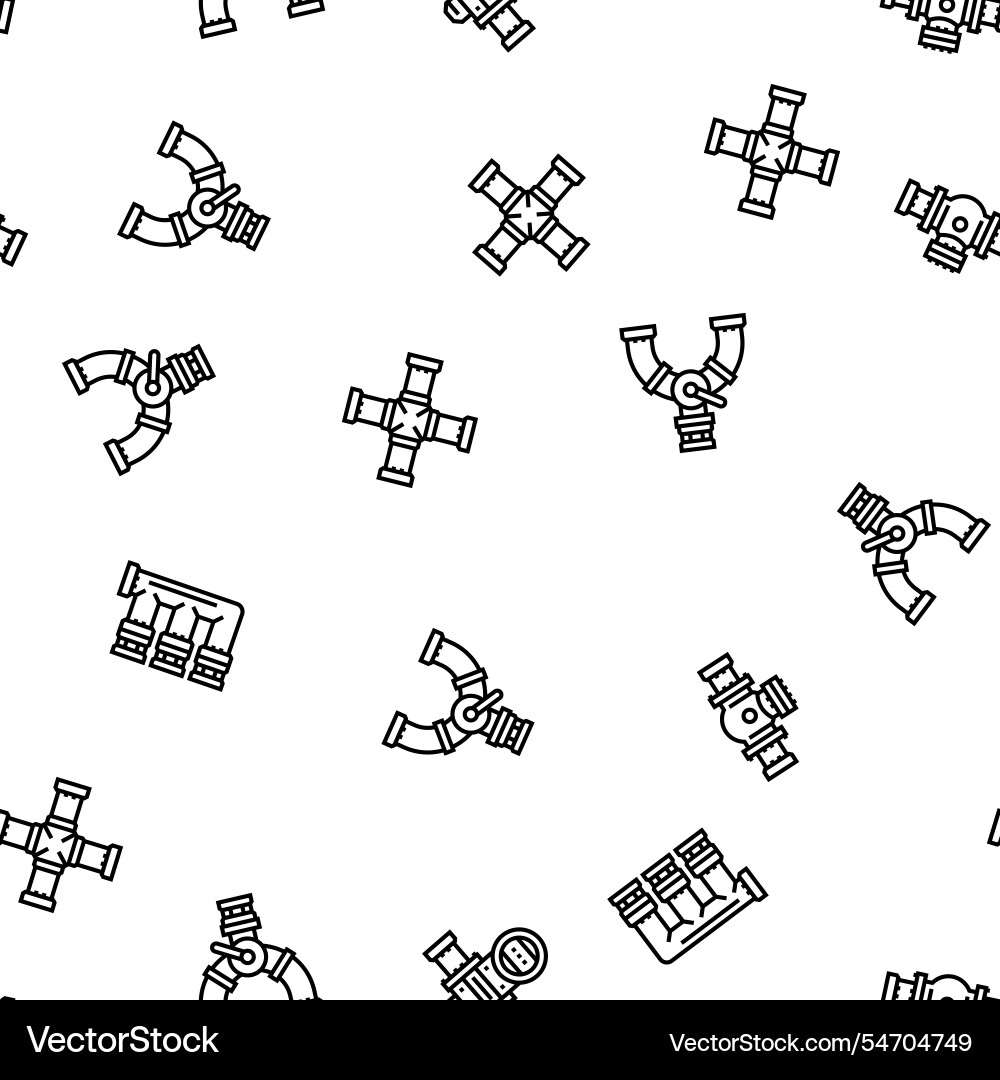 Pipeline oil industry gas pipe seamless pattern Vector Image