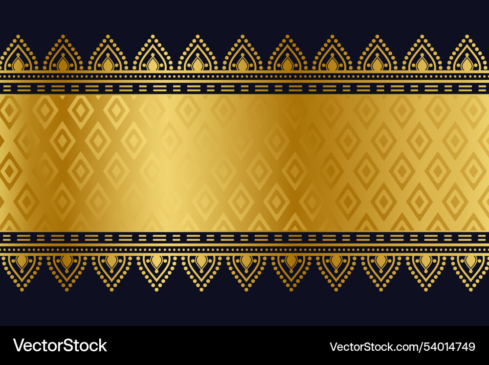Premium golden diamond lace pattern background Vector Image