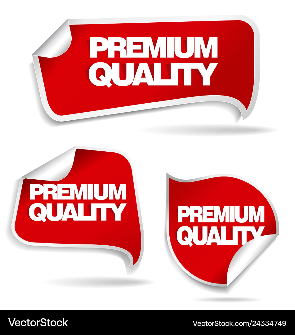 Premium quality sticker Royalty Free Vector Image