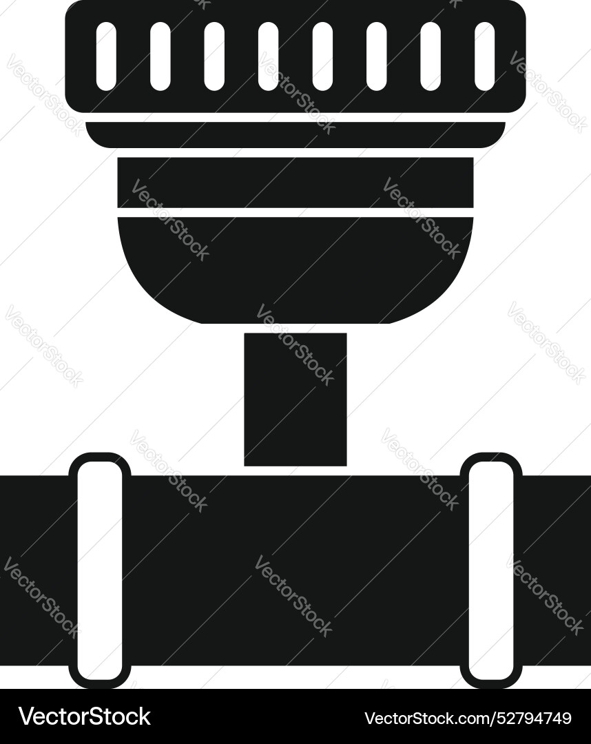 Water supply system with filter cartridge Vector Image