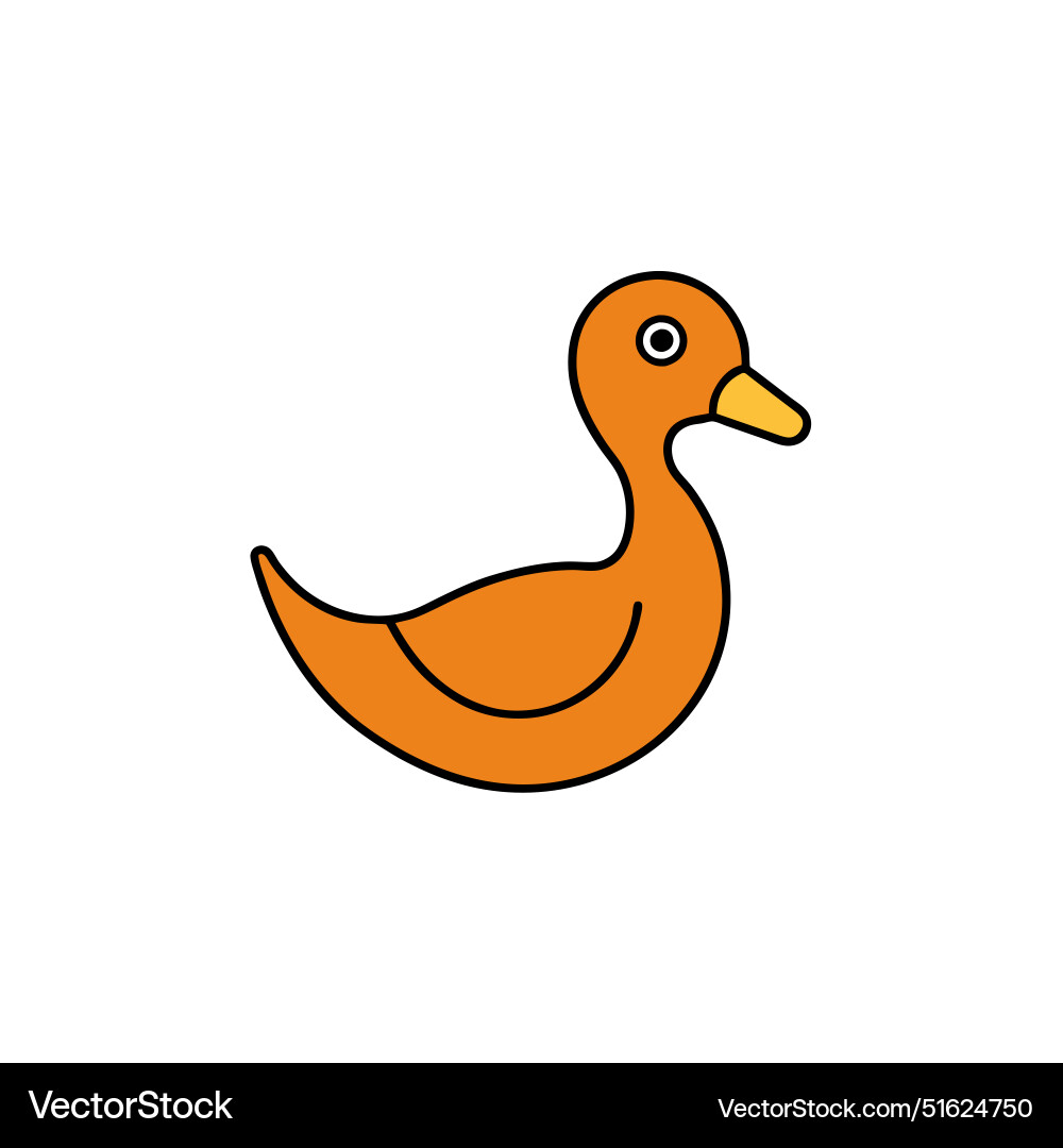 Canvasback duck looks icon Royalty Free Vector Image