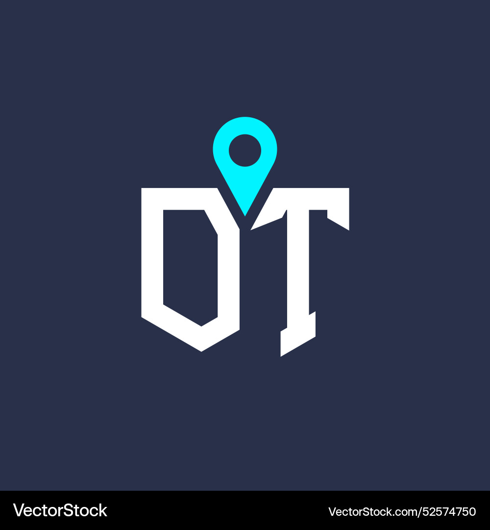 Ot location logo design for recruitment Royalty Free Vector