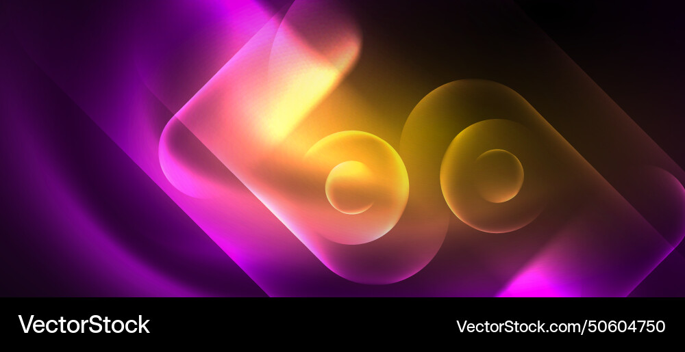 Shiny color neon glowing design Royalty Free Vector Image