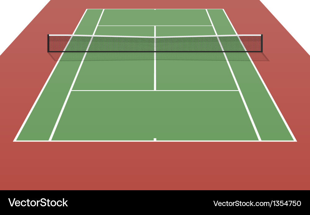 Tennis court Royalty Free Vector Image - VectorStock