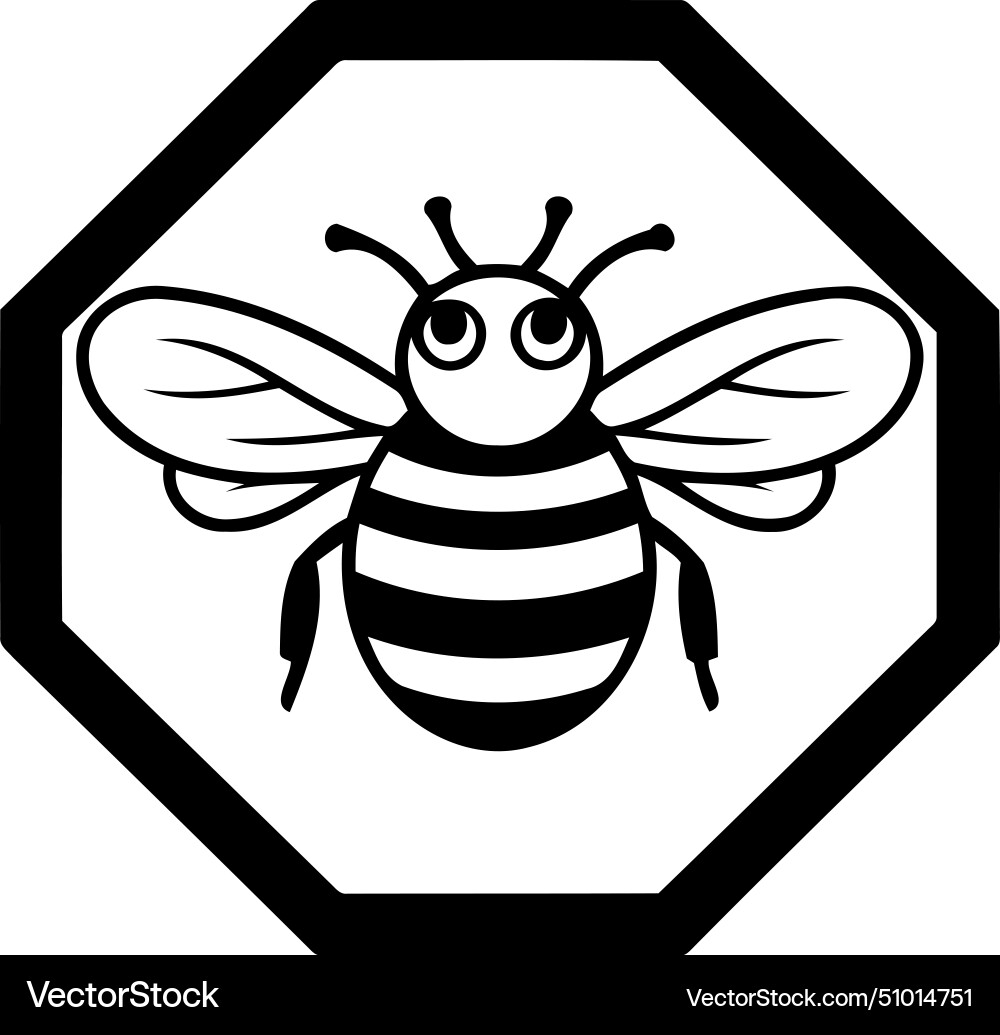 Bee logo design ai 10 supported high quality jpg Vector Image