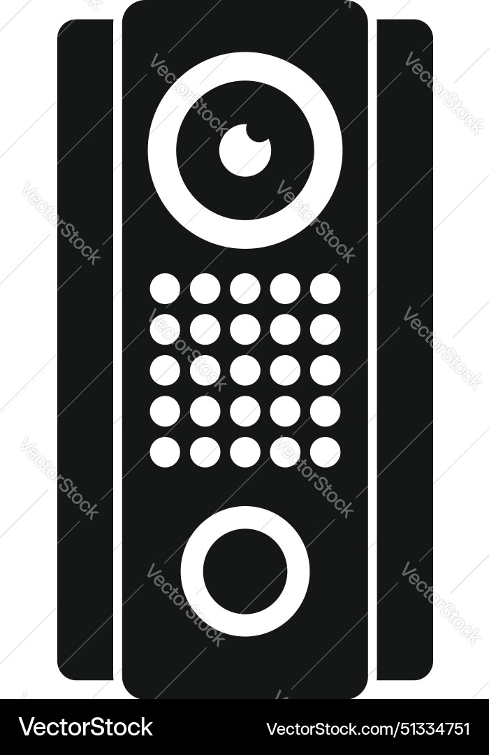 Black and white silhouette of a remote control Vector Image