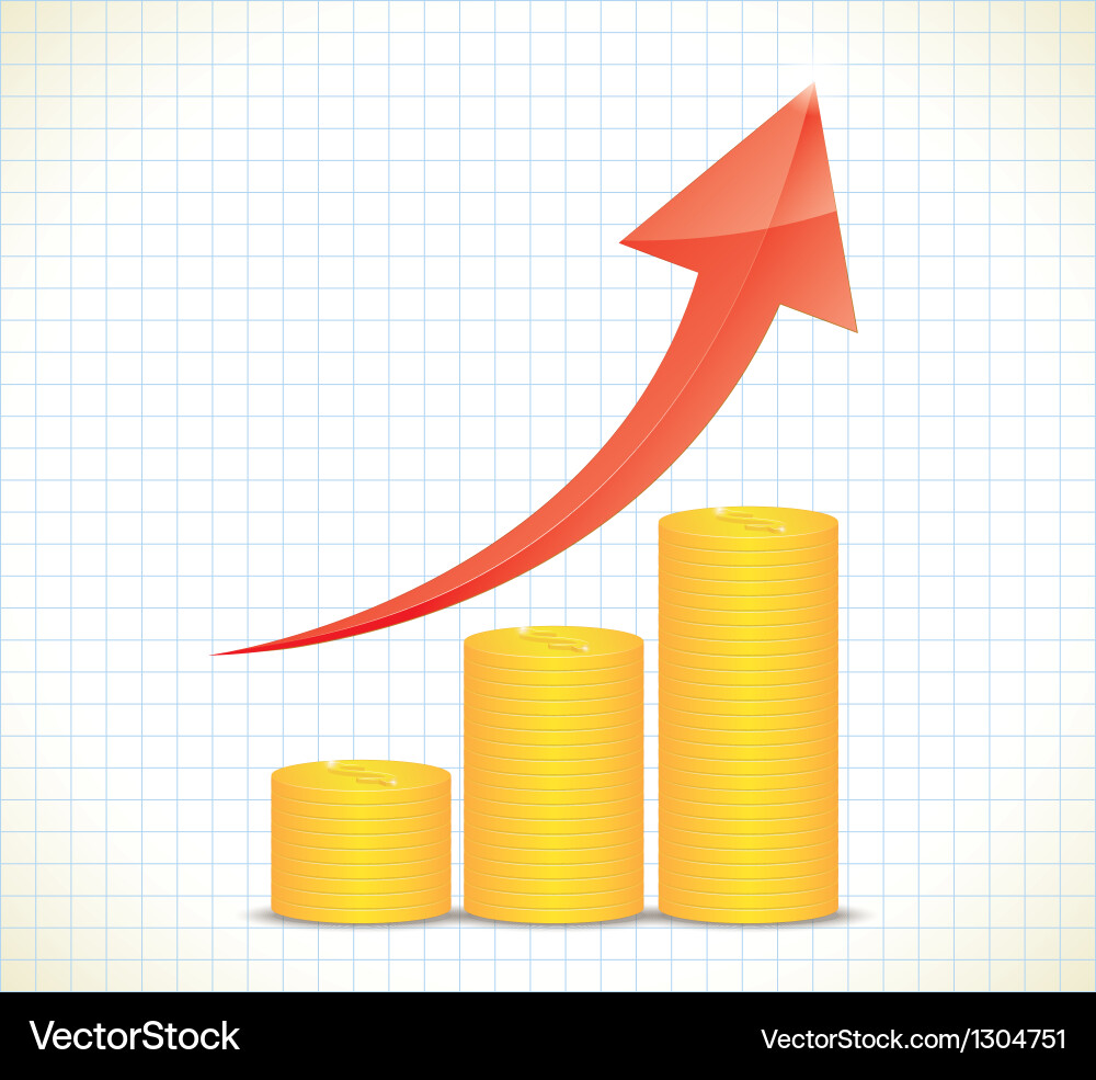 Business graph Royalty Free Vector Image - VectorStock