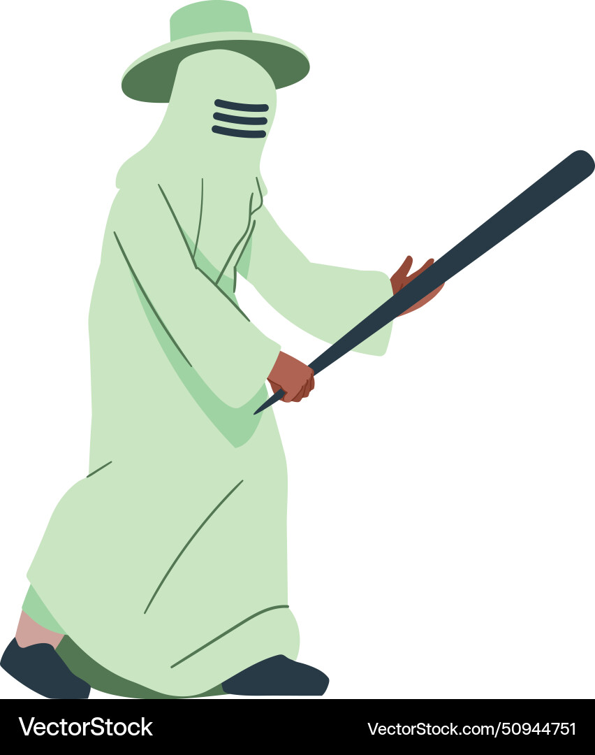 Eyo festival procession Royalty Free Vector Image