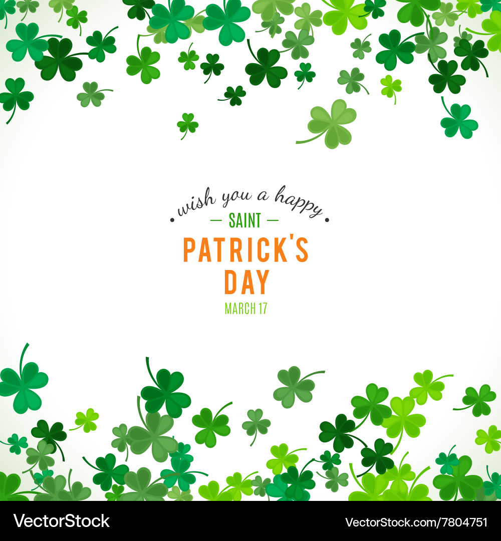 St patricks day background Royalty Free Vector Image
