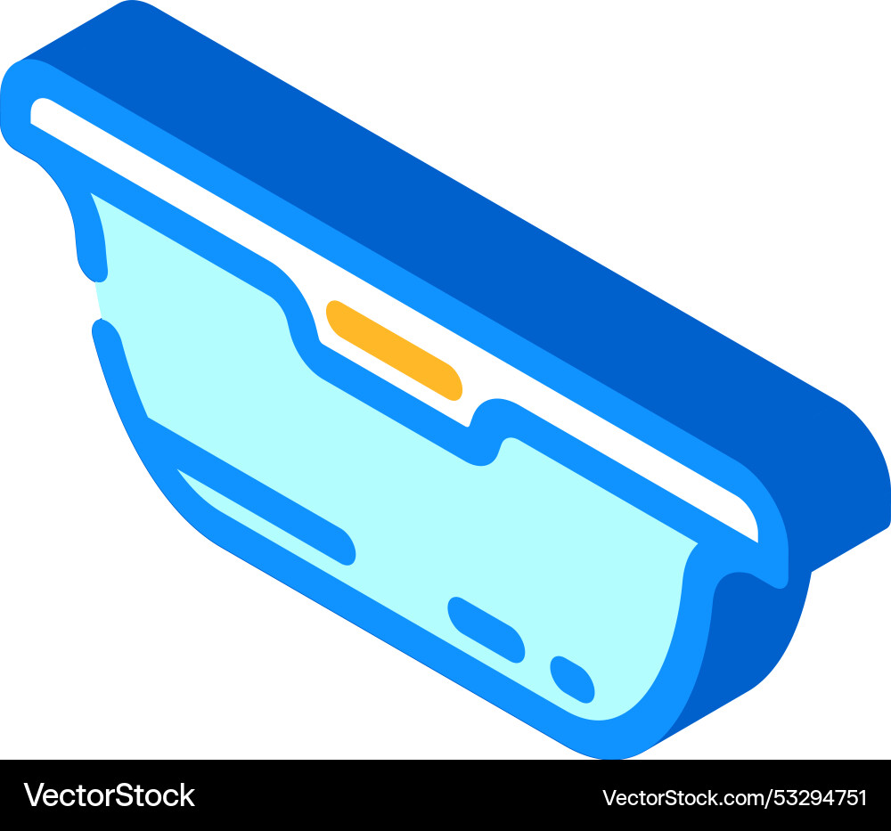 Tub plastic package isometric icon Royalty Free Vector Image