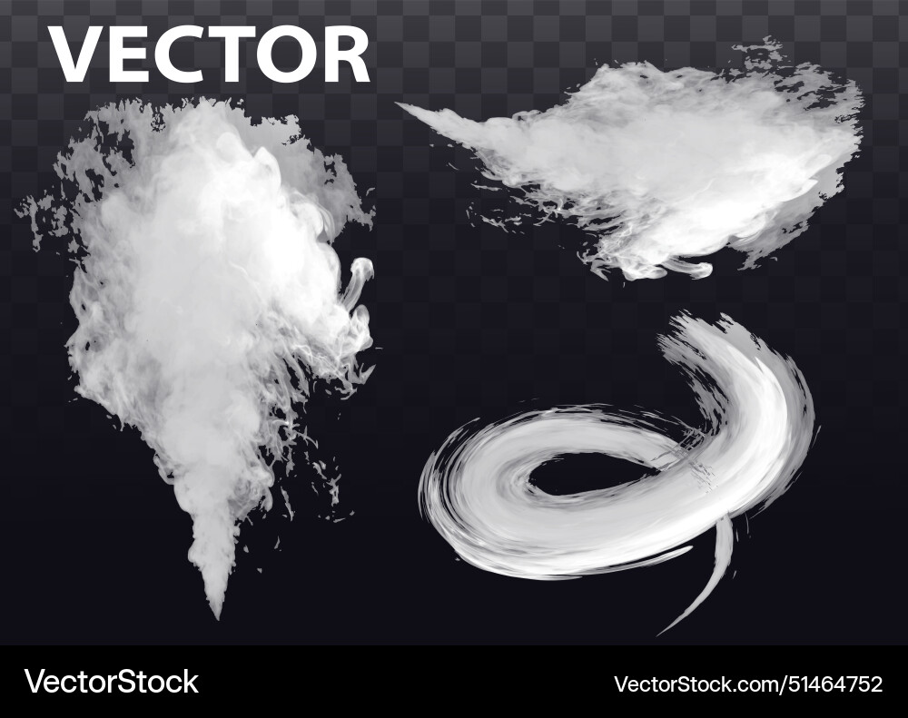 Fog or smoke isolated transparent special effect Vector Image