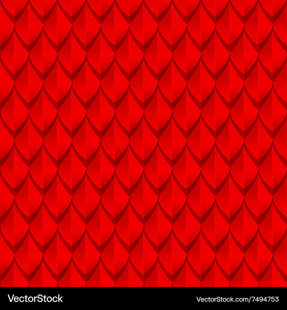 Red dragon scales seamless background texture Vector Image