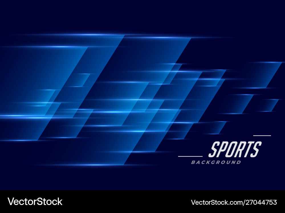 Speed Lines Background - Blue & Dynamic Vector Image