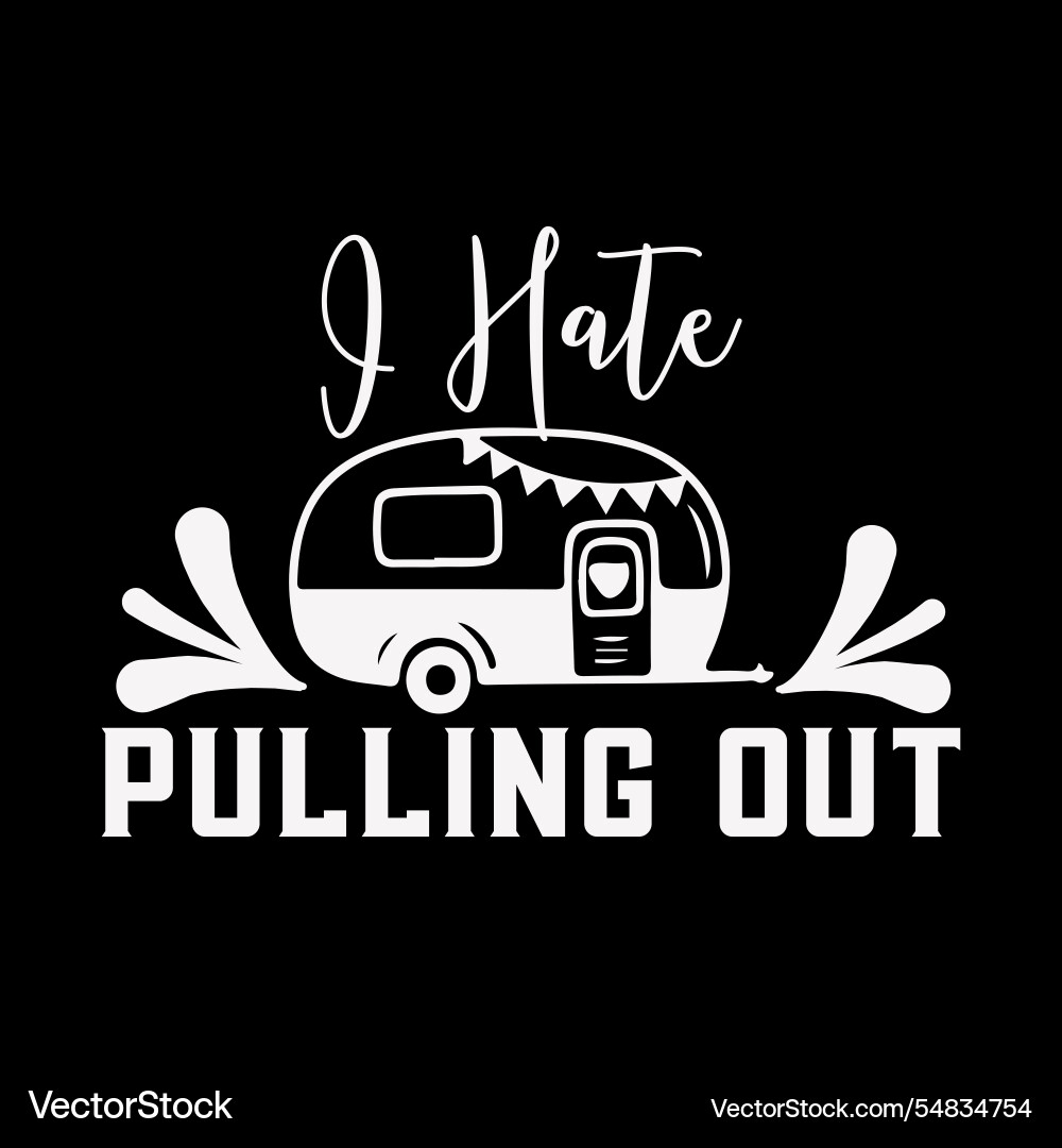 I hate pulling out svg Royalty Free Vector Image