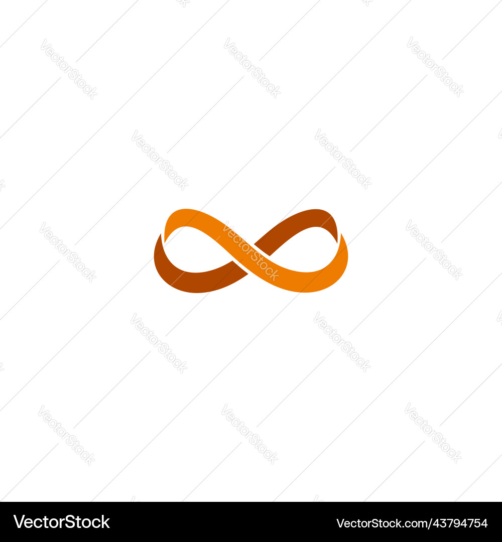 Infinity loop colored logo Royalty Free Vector Image