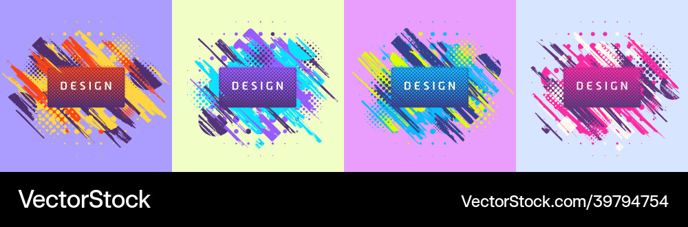 Paint brush promotion template design Royalty Free Vector