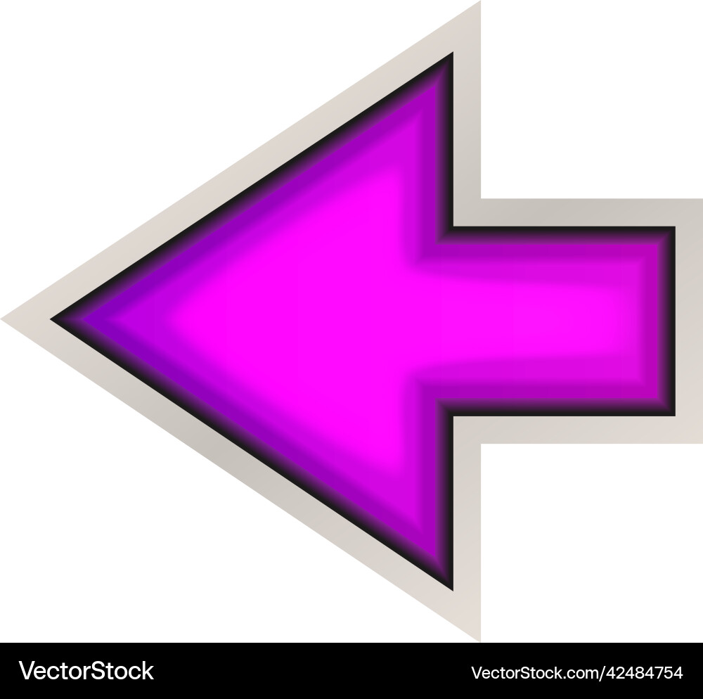 Pinball purple arrow composition Royalty Free Vector Image