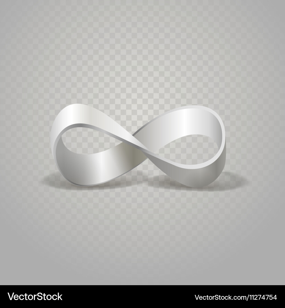White Infinity Symbol Transparent Background