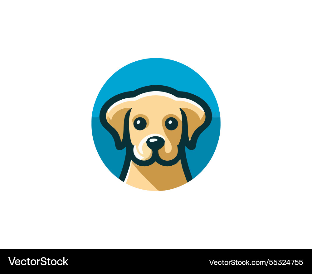 Dog logo design template Royalty Free Vector Image