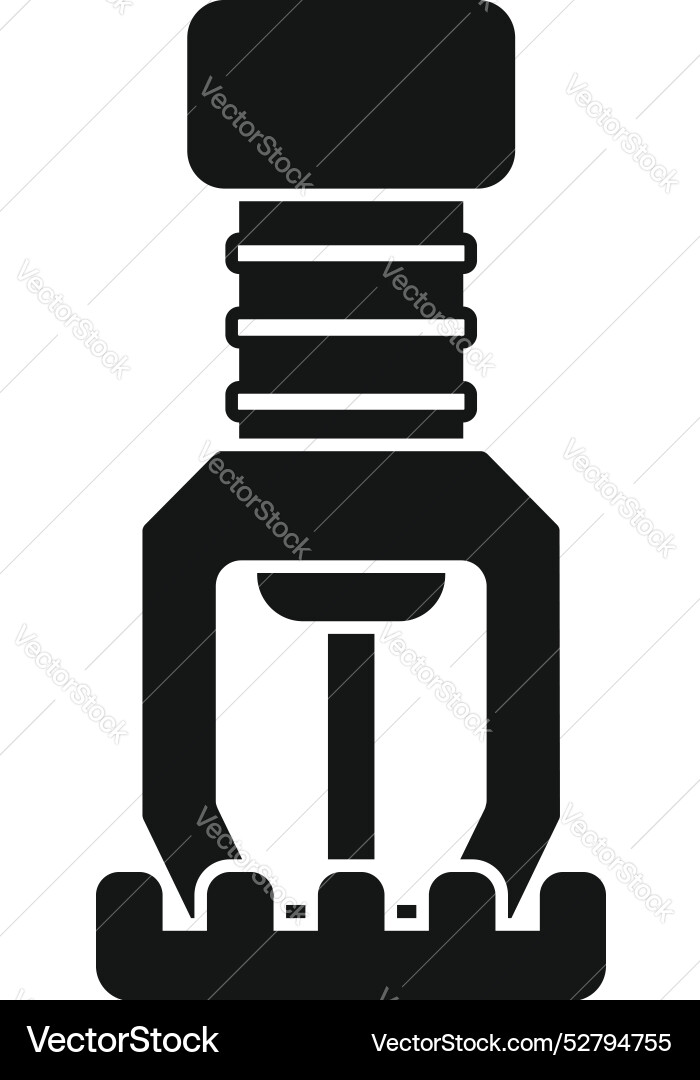 Fire sprinkler protecting building from fire Vector Image