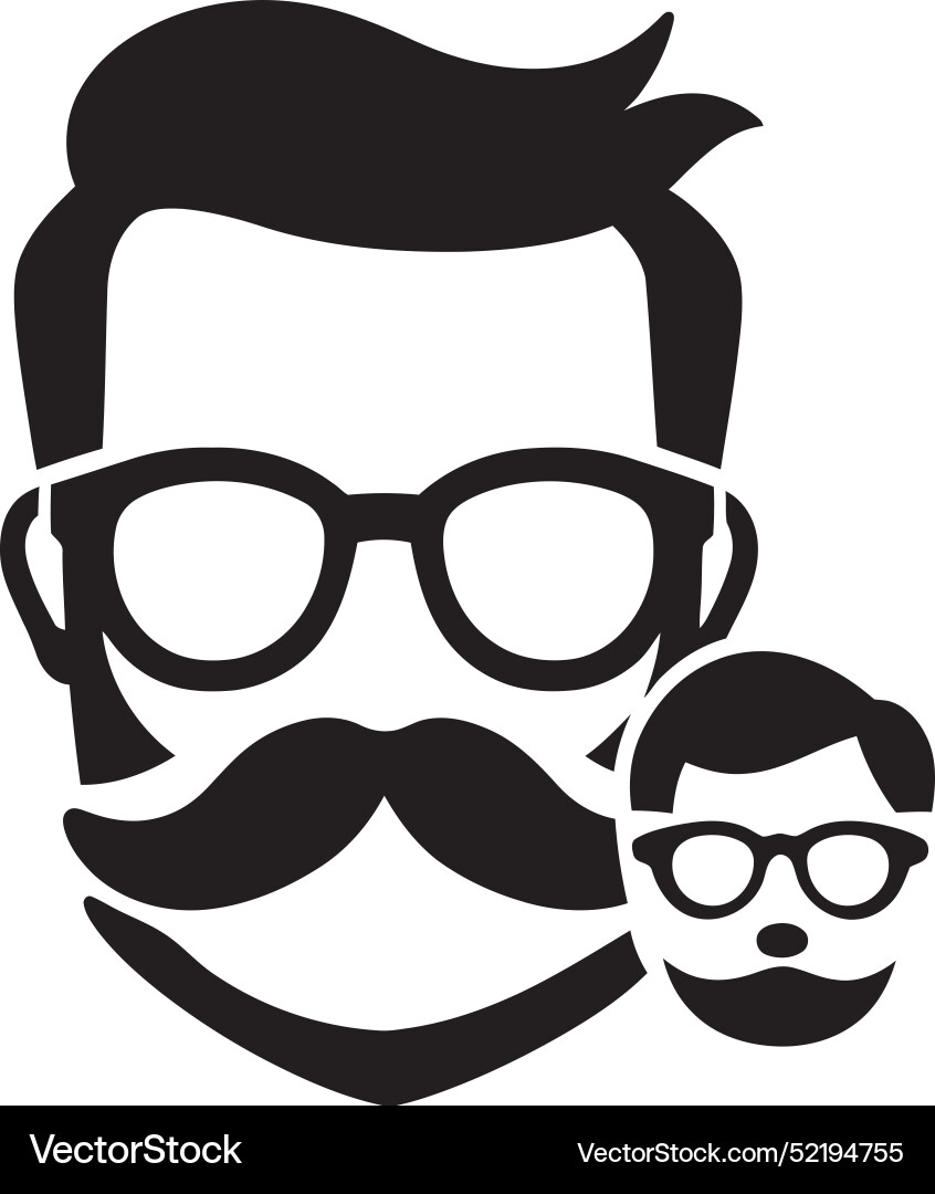 Reflections on fatherhood moments Royalty Free Vector Image