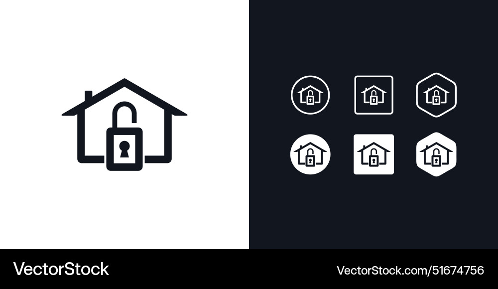 55 key house logo Royalty Free Vector Image - VectorStock