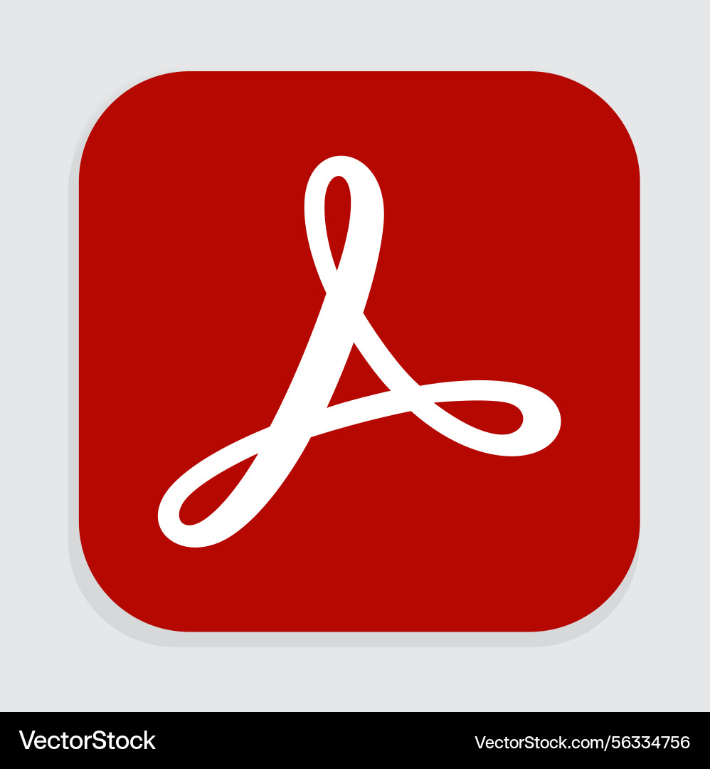Adobe Acrobat Icons - Abstract Background Vector Image
