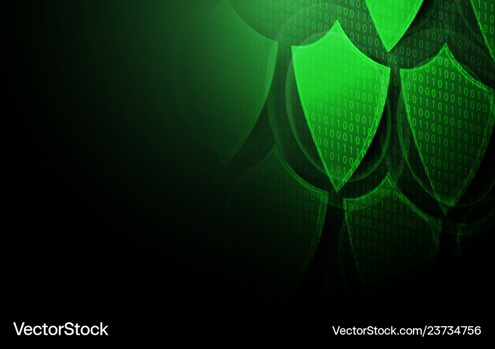 Cyber security and network protection background Vector Image