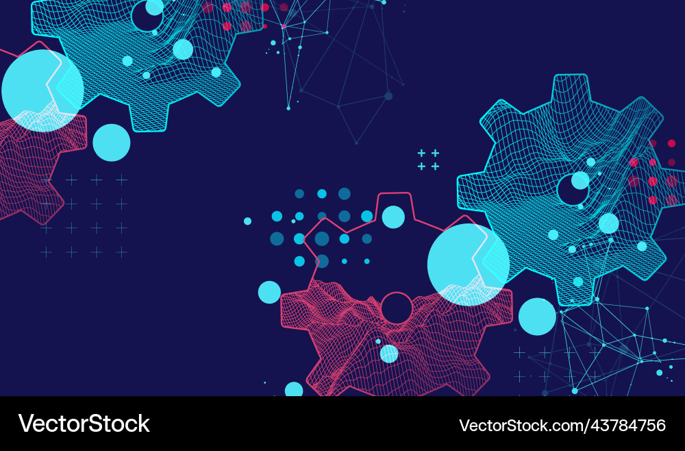 Modern science or technology abstract background Vector Image