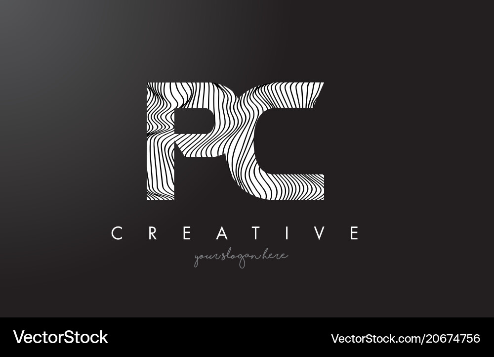 Pc letters logo Vector Images & Graphics for Commercial Use | VectorStock
