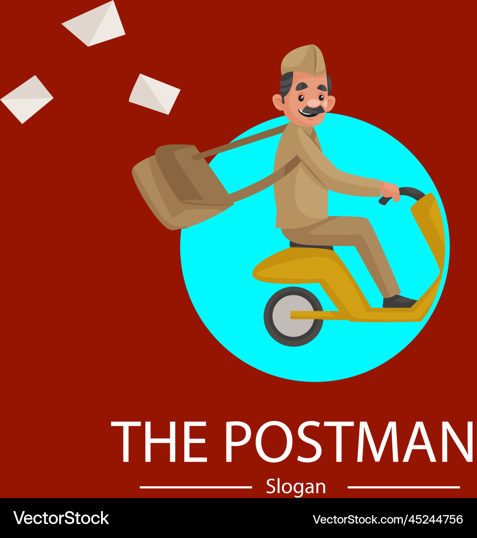 Postman mascot logo Royalty Free Vector Image - VectorStock