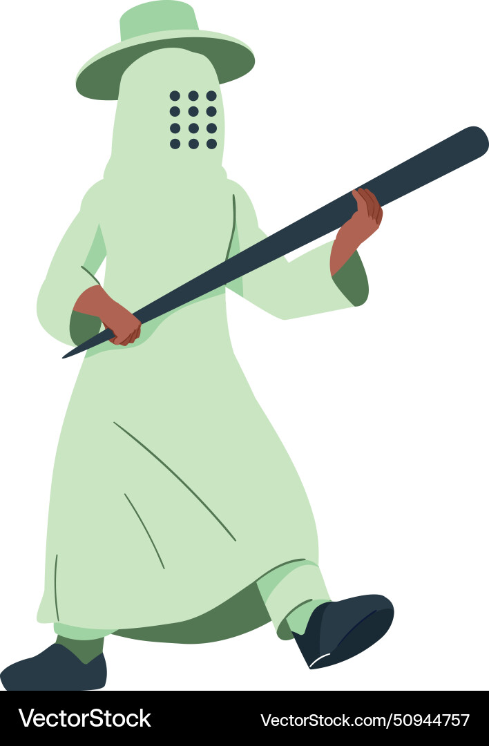 Eyo festival celebration Royalty Free Vector Image