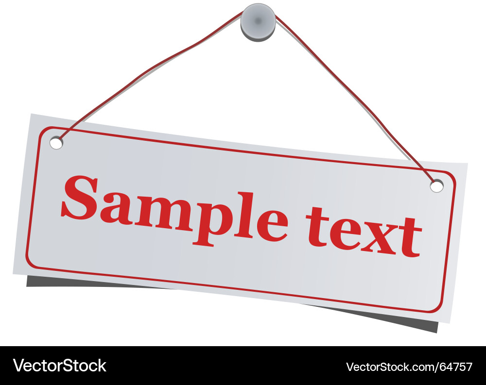 Hanging Price Tag Royalty Free Vector Image - VectorStock