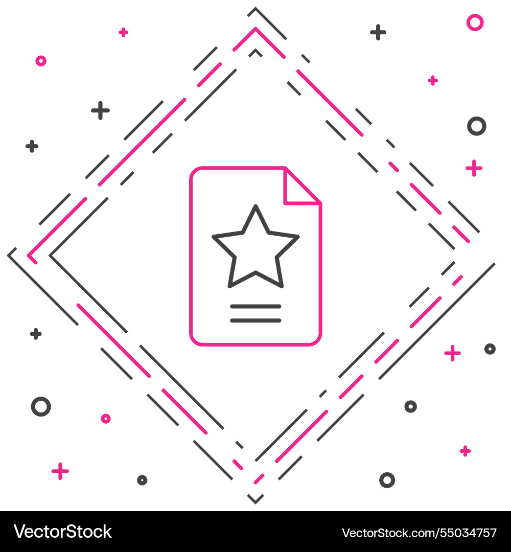 Line star constellation zodiac icon isolated Vector Image