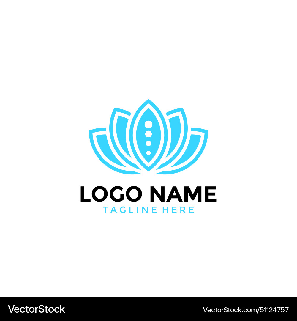 Spa logo design template Royalty Free Vector Image