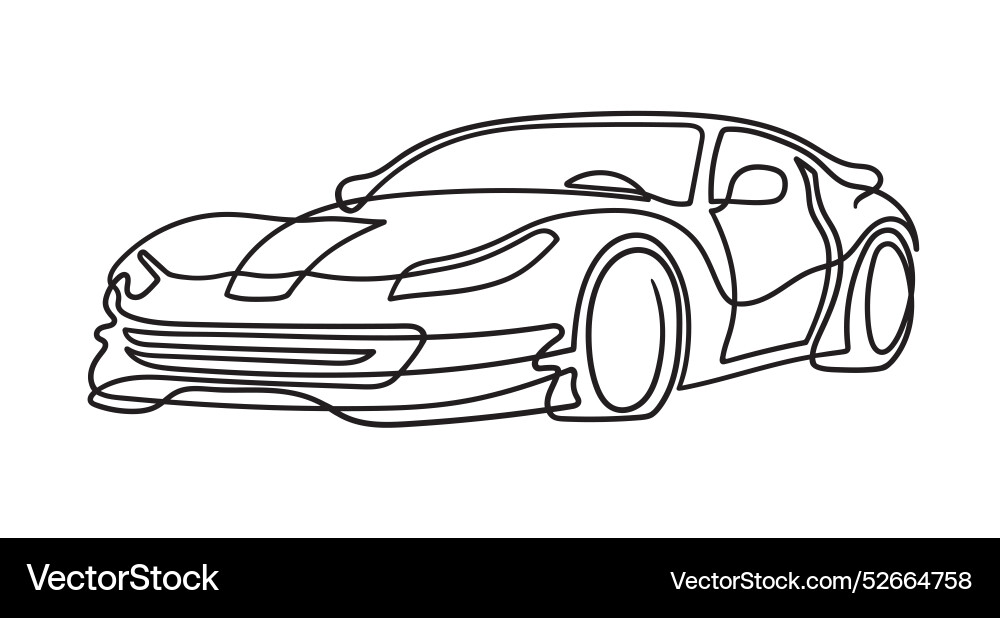 Car isolated on white background Royalty Free Vector Image