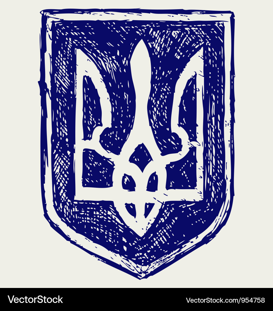 Emblem of ukraine Royalty Free Vector Image - VectorStock