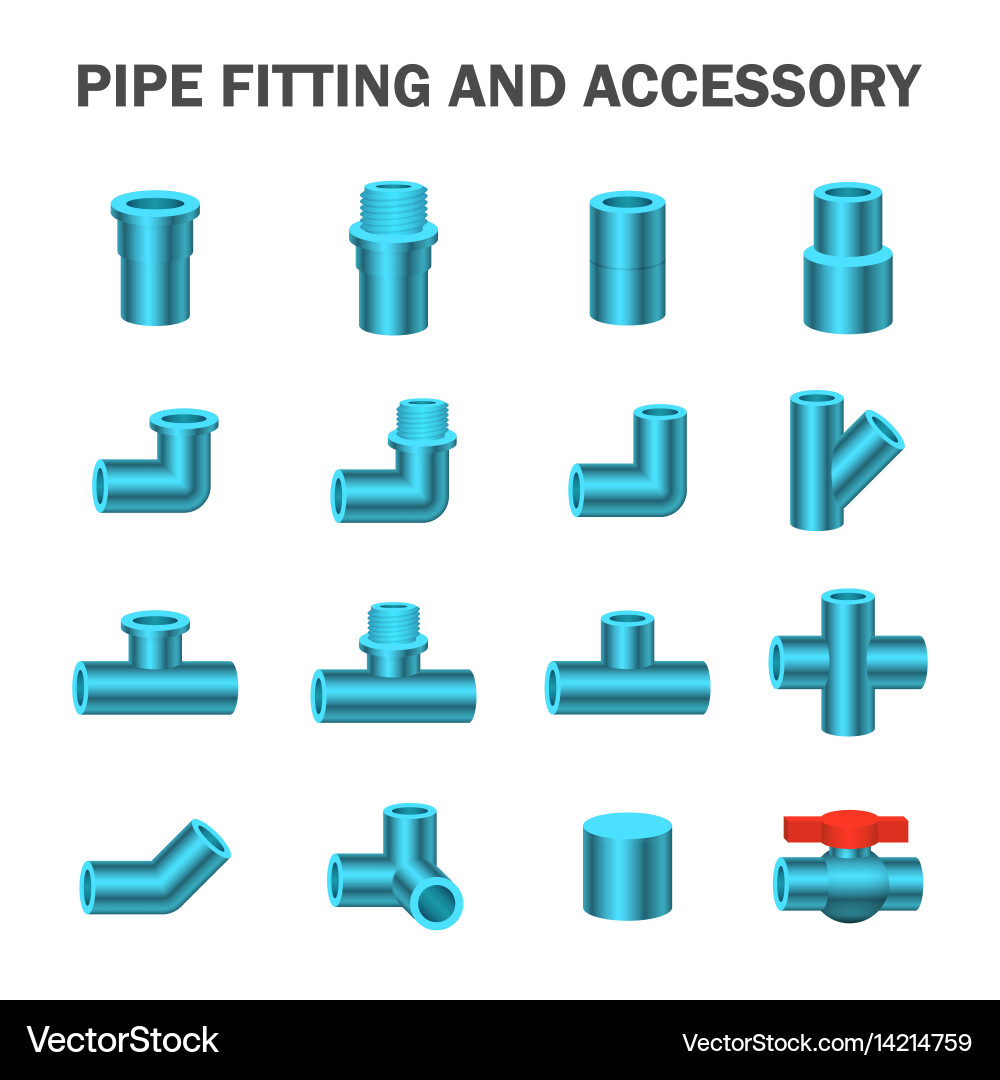 Pipe fitting Royalty Free Vector Image - VectorStock