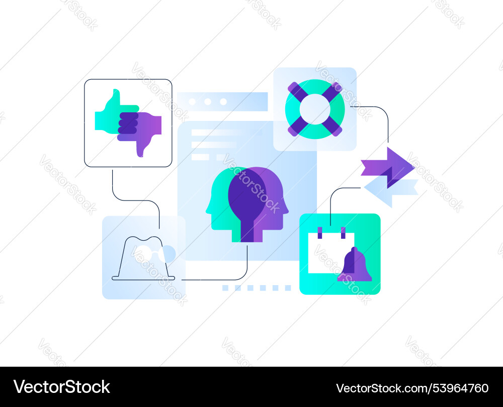 Business issues and solutions - flat design style Vector Image