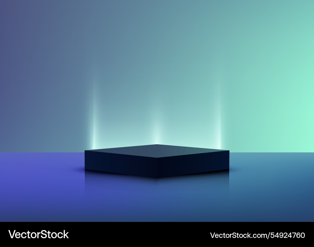 Futuristic blue platform with gradient light – Royalty-Free Vector ...