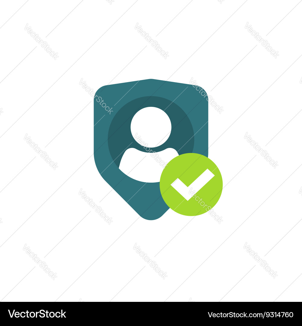 Privacy icon personal protection authentication Vector Image