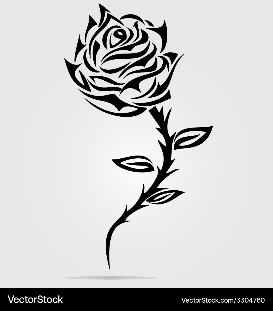 Simple Rose Designs Drawings