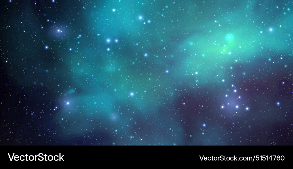 Space background with realistic nebula Royalty Free Vector