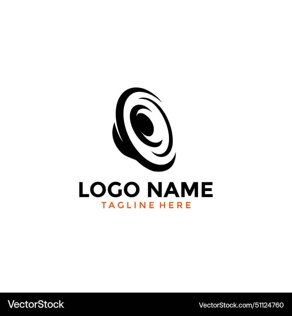 Speaker logo design template 2 Royalty Free Vector Image
