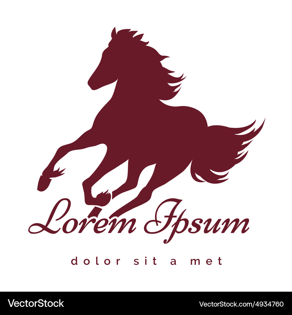 Stallion logo Royalty Free Vector Image - VectorStock